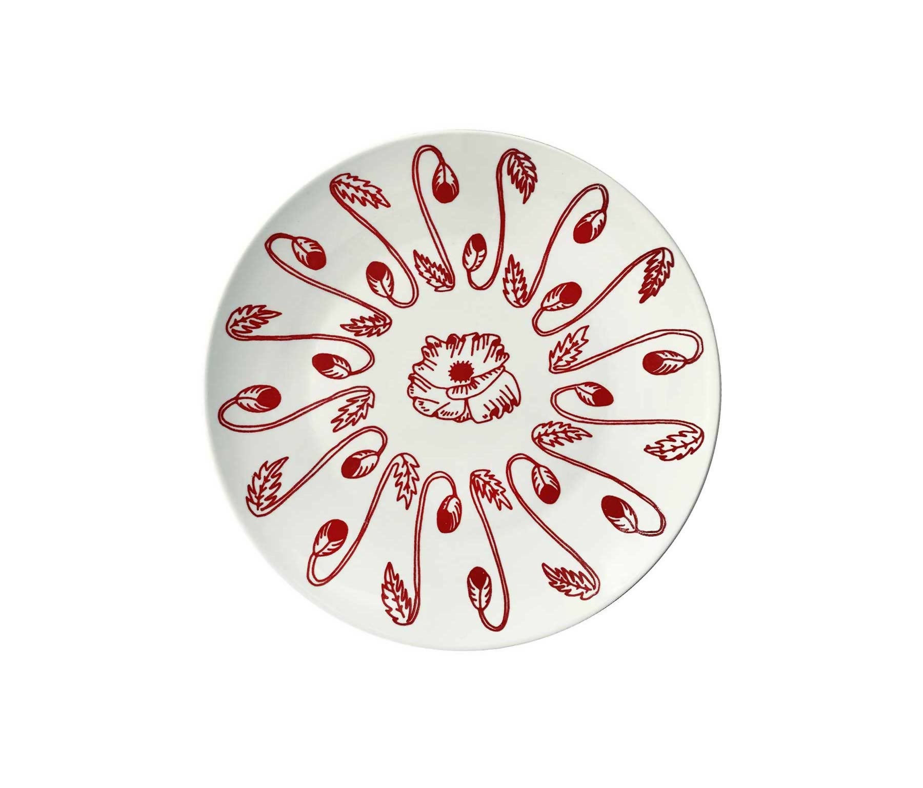 Poppy Red Small Plate - Set of 4 – Lebanon Concept Store